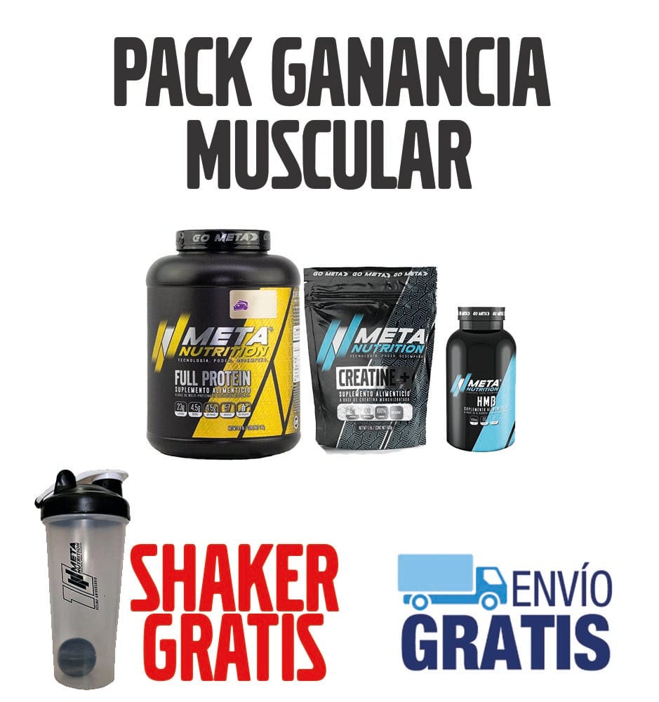 PACK - GANANCIA MUSCULAR FULL – Meta Nutrition